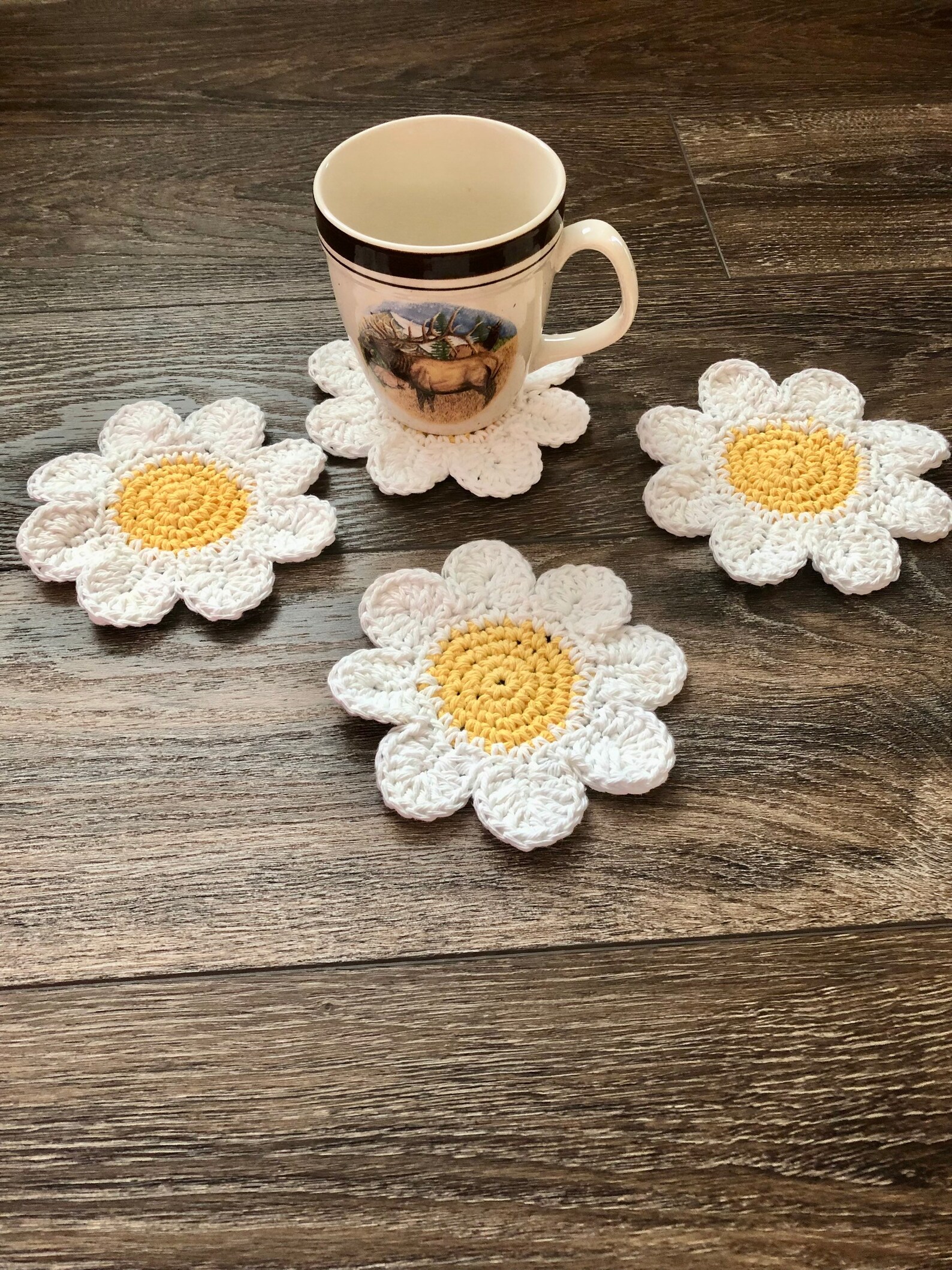 Daisy Coasters Daisy Decor Daisy Decorations Spring - Etsy