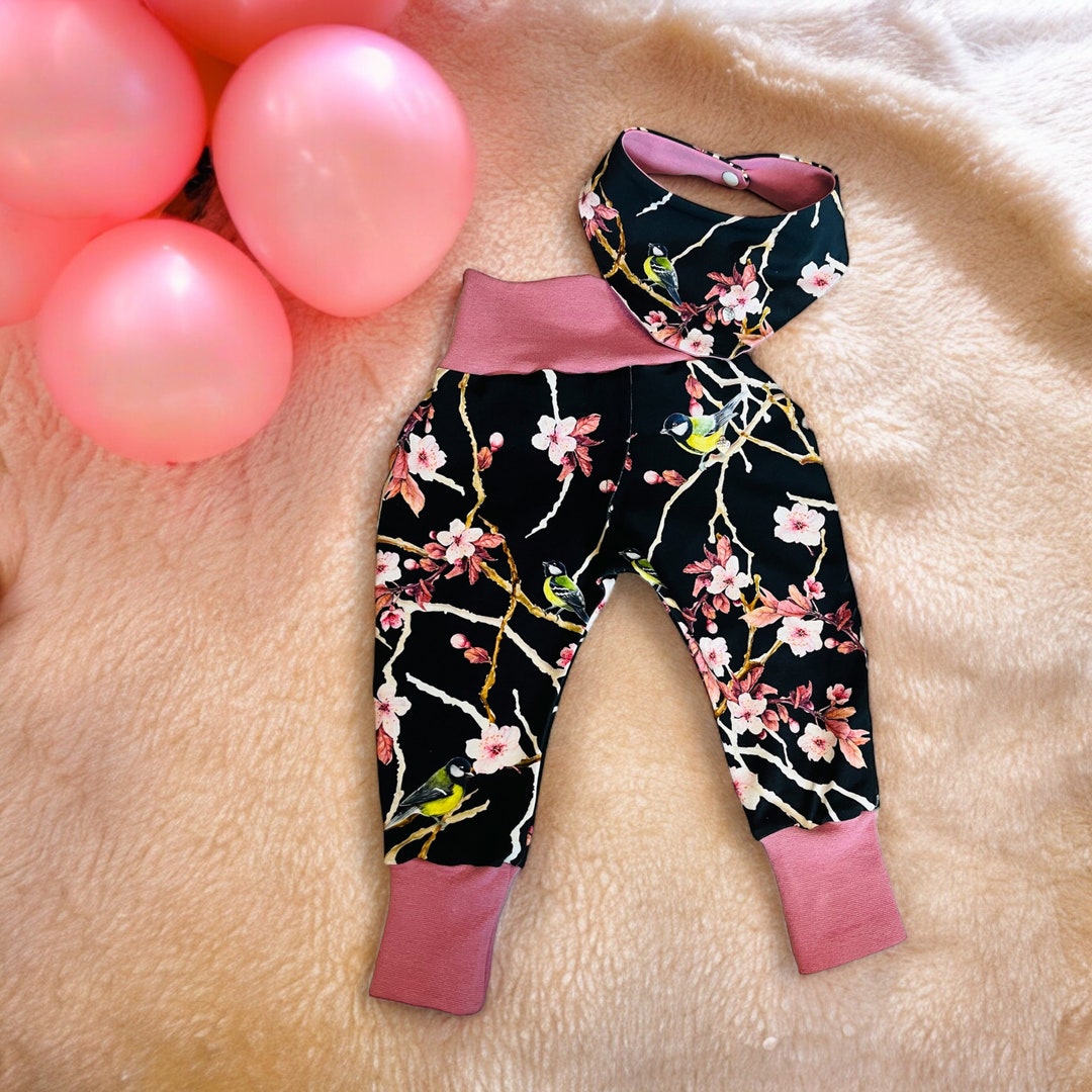 Bloomers Baby Girl Scarf Meise Digital Print Cherry Blossoms Gift Birth ...