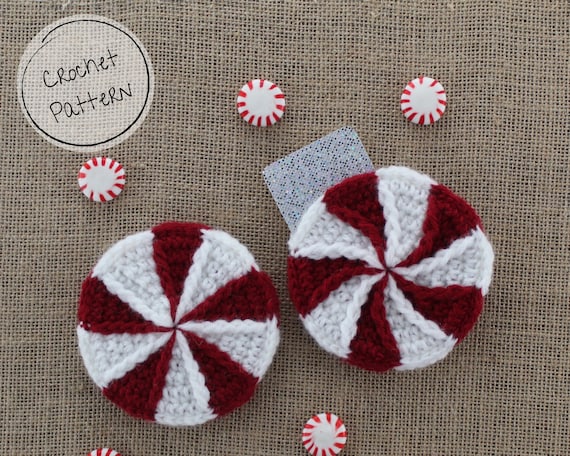 Crochet Peppermint Candy Gift Card Holder Pattern | Etsy
