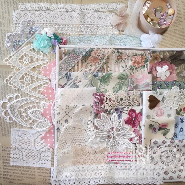 Fabric Collage Kit - Etsy
