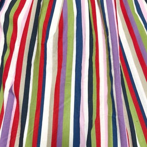 Vintage Ikea Scandinavian Swedish Cotton Striped Fabric 54"w Vertical ...