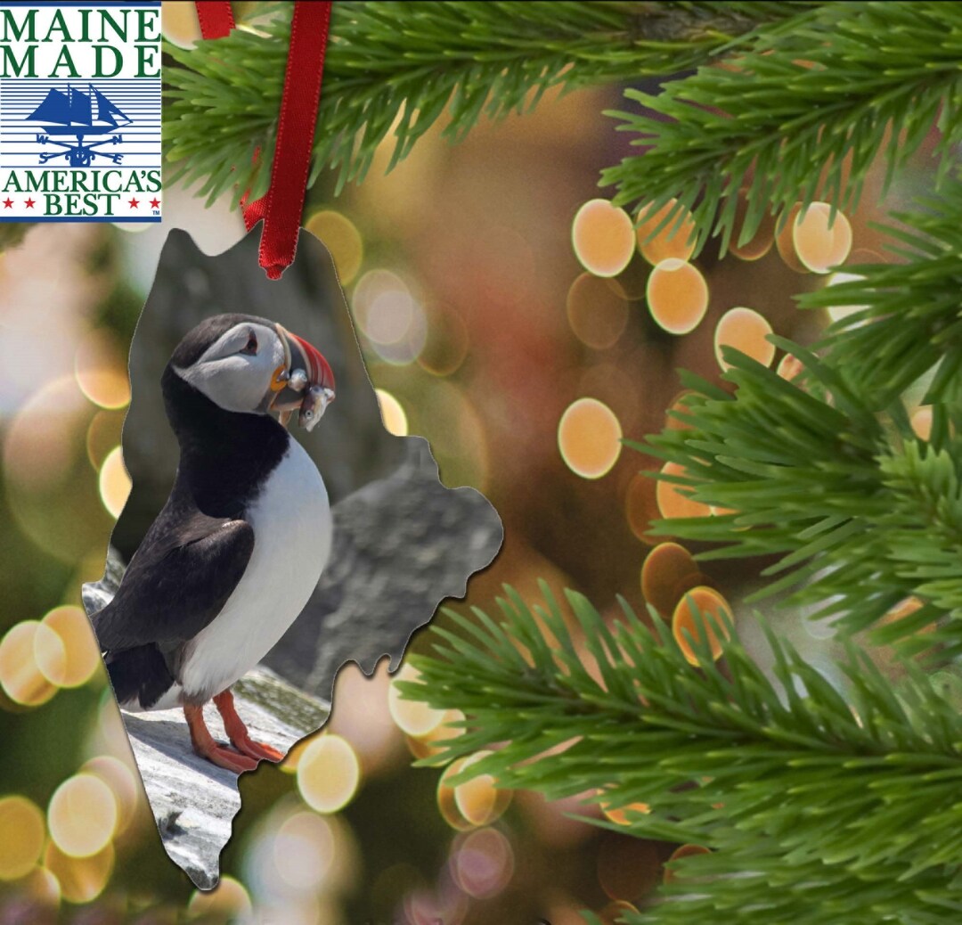 Puffin, Ornament, Maine Harbor, Coastal, Egg Rock, Bar Harbor, Machias ...