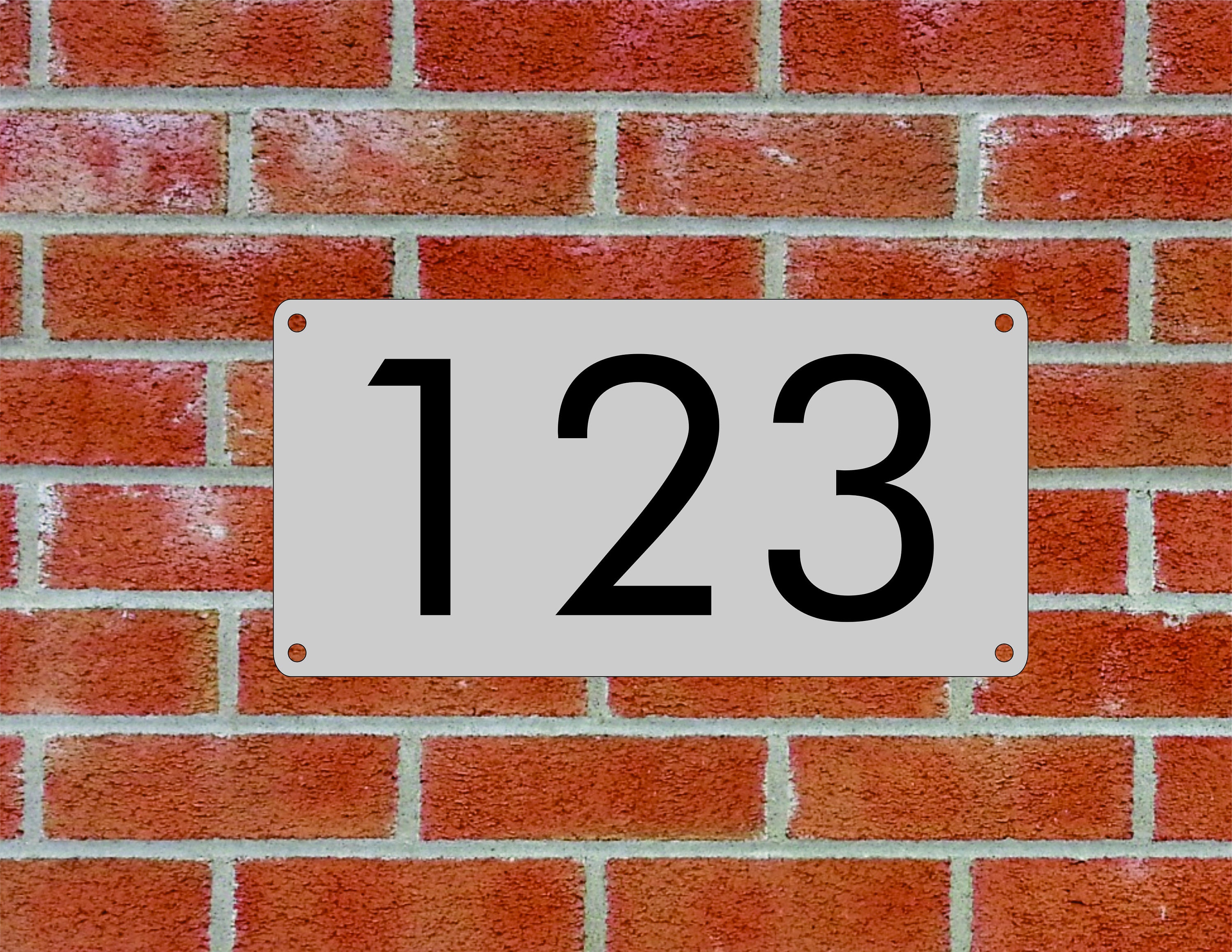 Horizontal Modern House Numbers Modern House Number Sign - Etsy Canada