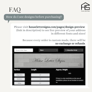 Glossy Black House Address Number Sign | Modern Address | Cursive ...