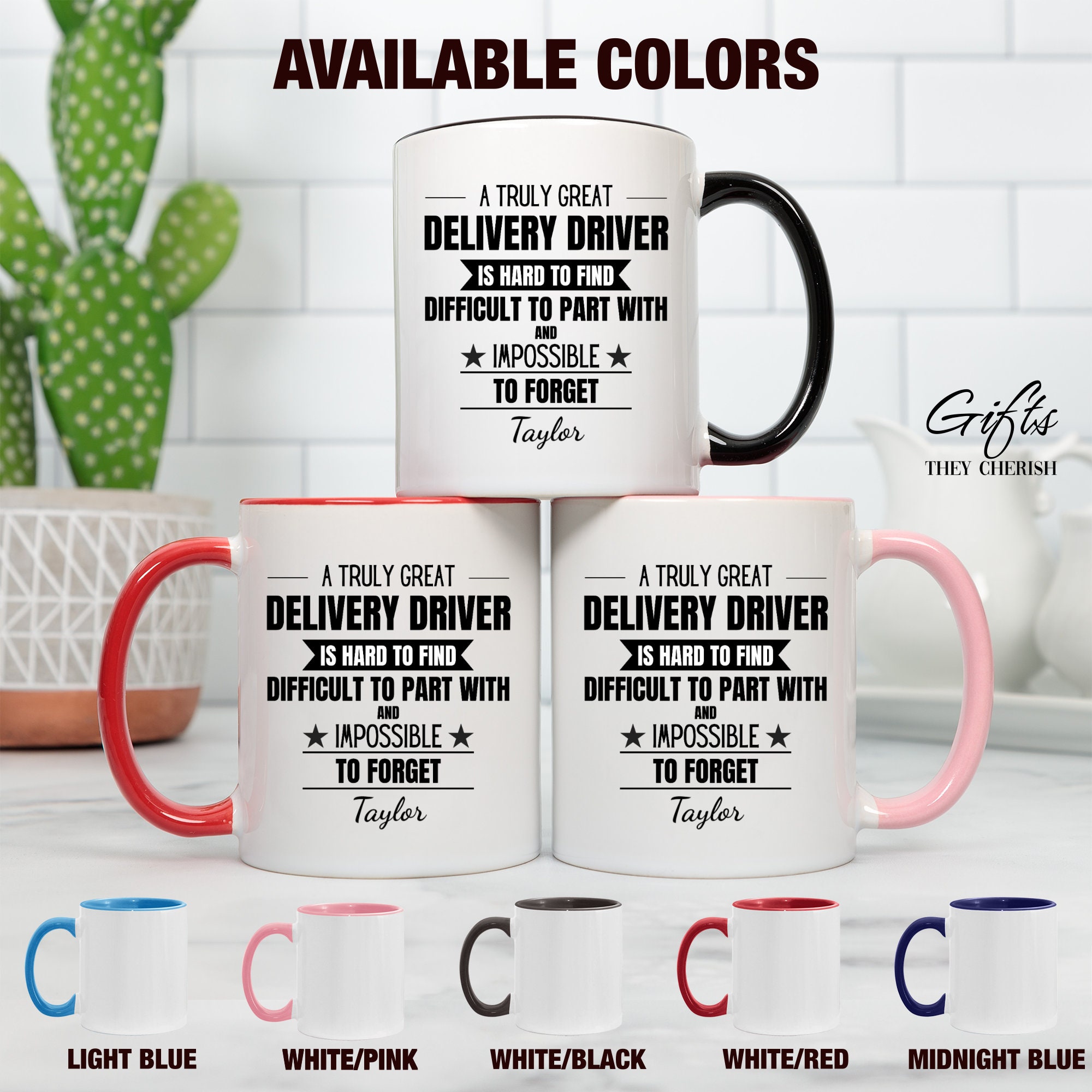 Delivery Driver Personalized Gift, Delivery Driver Thank You Mug ...