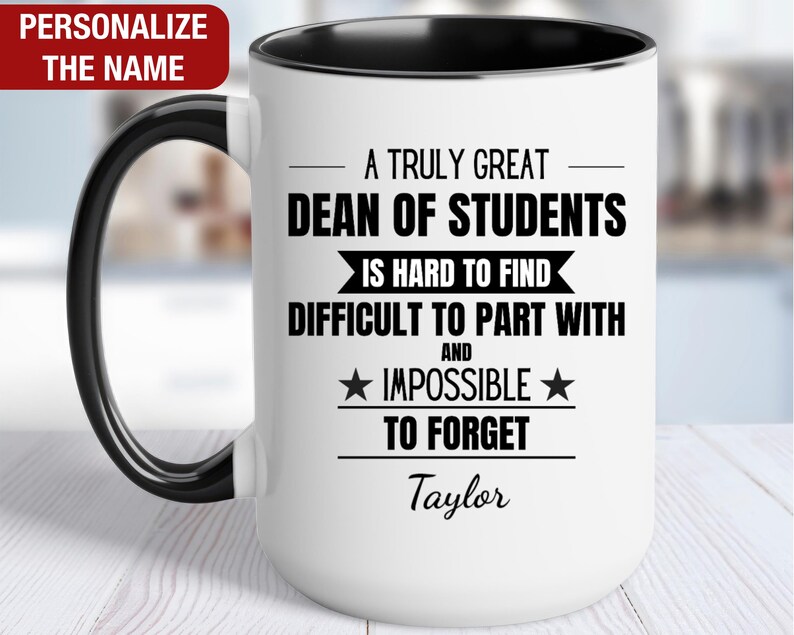 Dean of Students Personalized Gift, Dean of Students Thank You Mug ...
