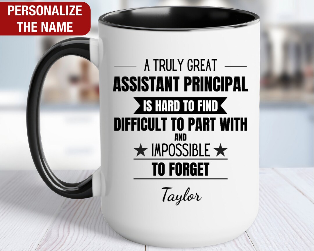 Assistant Principal Gift Personalized Mug, Assistant Principal Thank ...