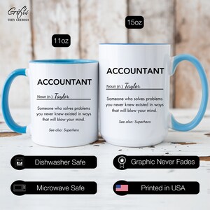 Accountant Definition Mug Personalized Gift, Accountant Cup, Accountant ...
