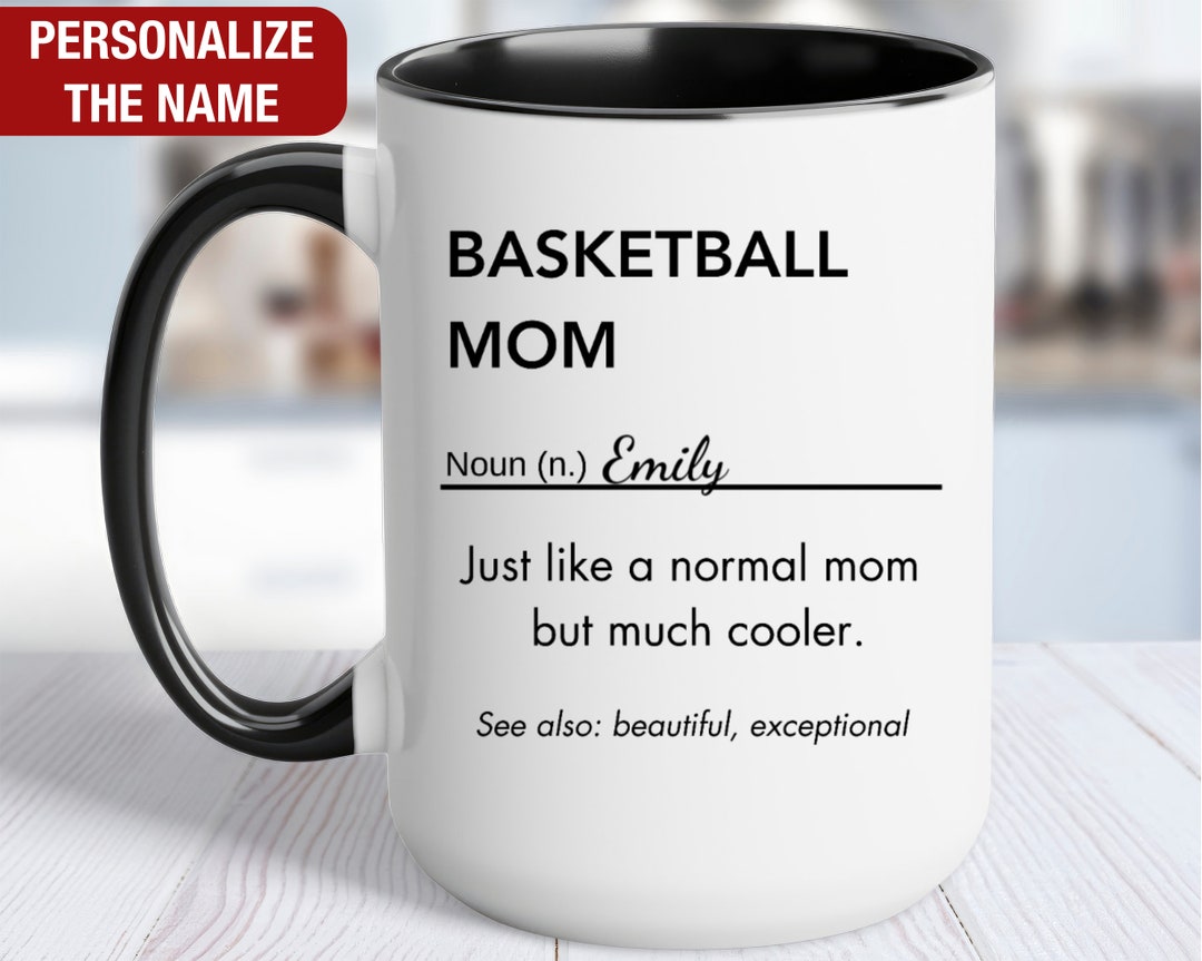 Basketball Mom Personalized Gift, Basketball Mom Definition Mug ...