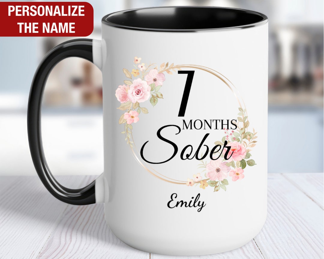 7 Months Sober Personalized Gift for Her, 7 Months Sobriety Anniversary Gift, 7 Months Clean and ...