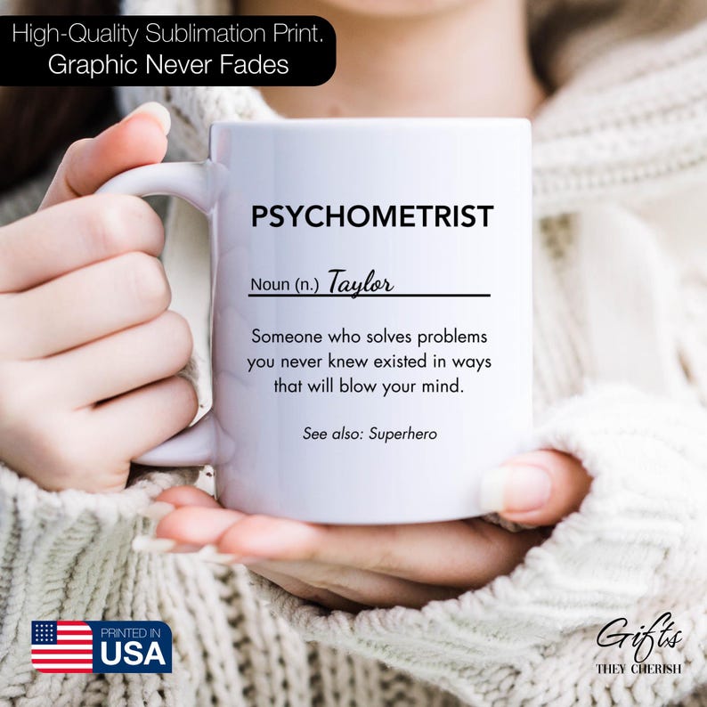 Psychometrist Personalized Gift, Psychometrist Definition Mug ...