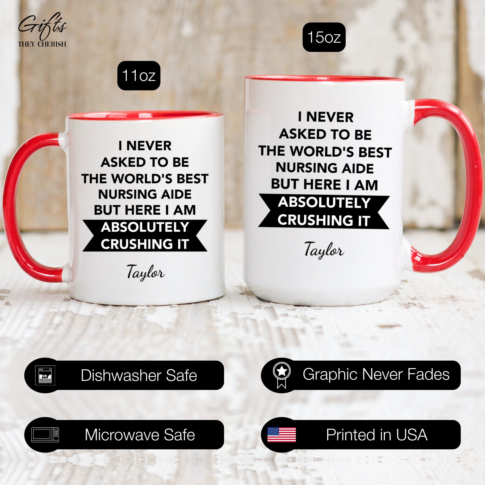 Nursing Aide Personalized Mug, World's Best Nursing Aide Mug, Nursing ...