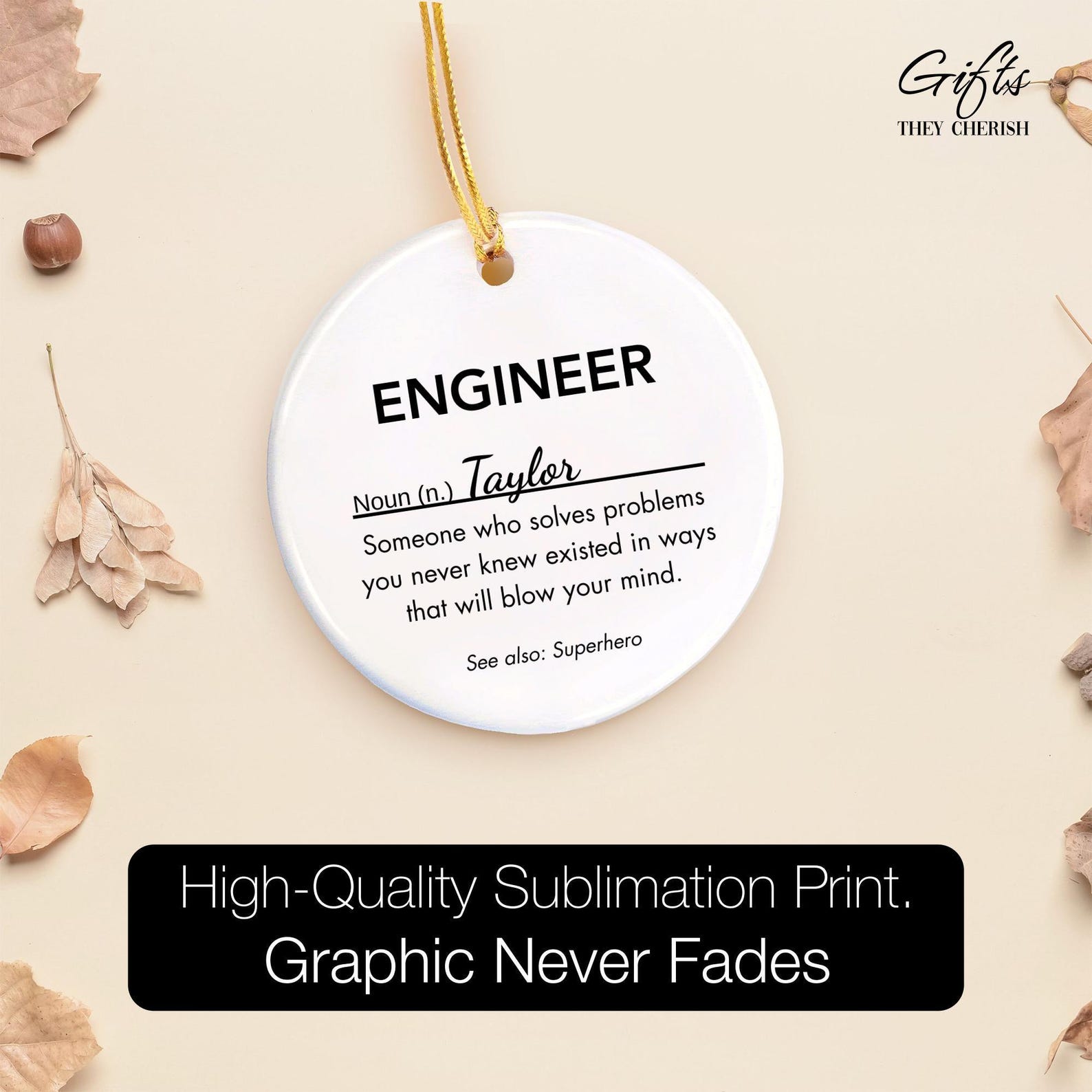Engineer Definition Ornament, Personalized Engineer Ornament, Engineer ...