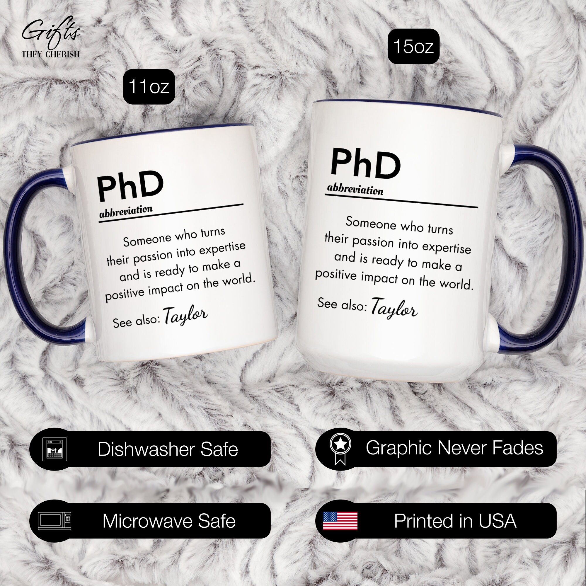 Personalized Phd Graduation Gift, Phd Definition Mug, Doctor of ...