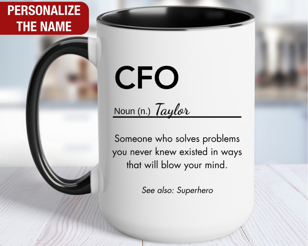 CFO Definition Mug Personalized, CFO Cup, Chief Financial Officer Gift ...