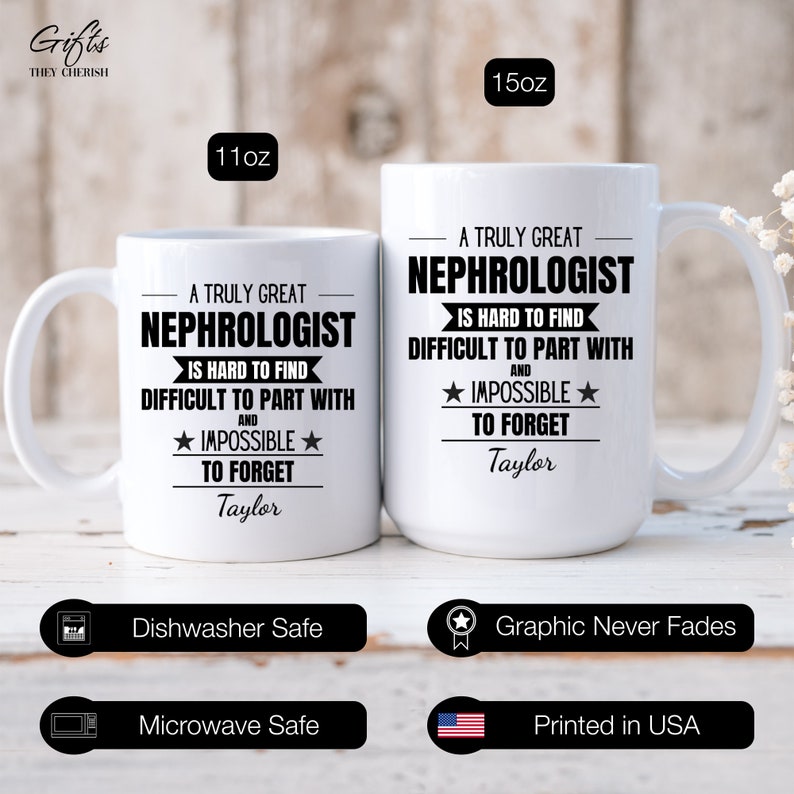 Nephrologist Personalized Gift, Nephrologist Thank You Mug ...
