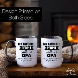 Opa Personalized Mug, My Favorite People Call Me Opa, Opa Gifts, Custom ...