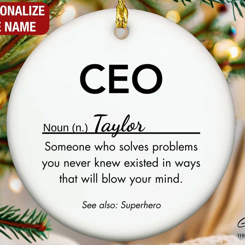 Funny Ceo Ornaments - Etsy