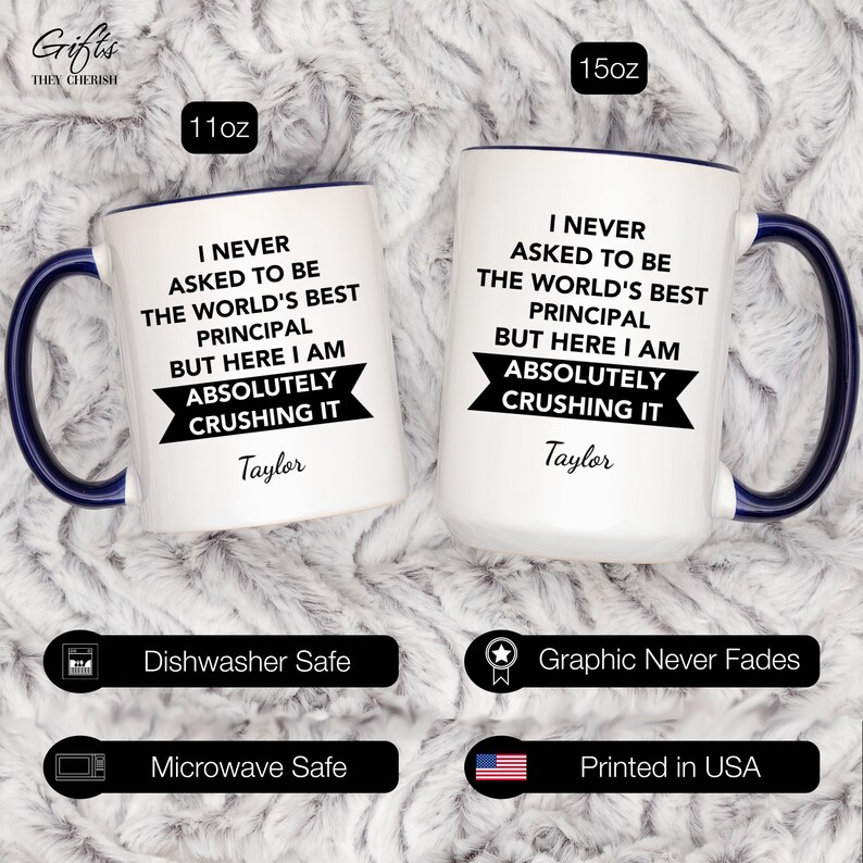 Principal Personalized Gift, World's Best Principal Mug, Principal ...