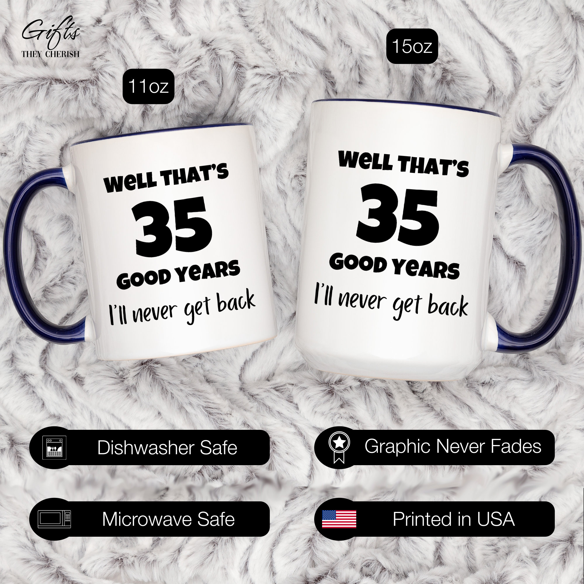 35 Year Work Anniversary Funny Gift, 35 Good Years I'll Never Get Back ...
