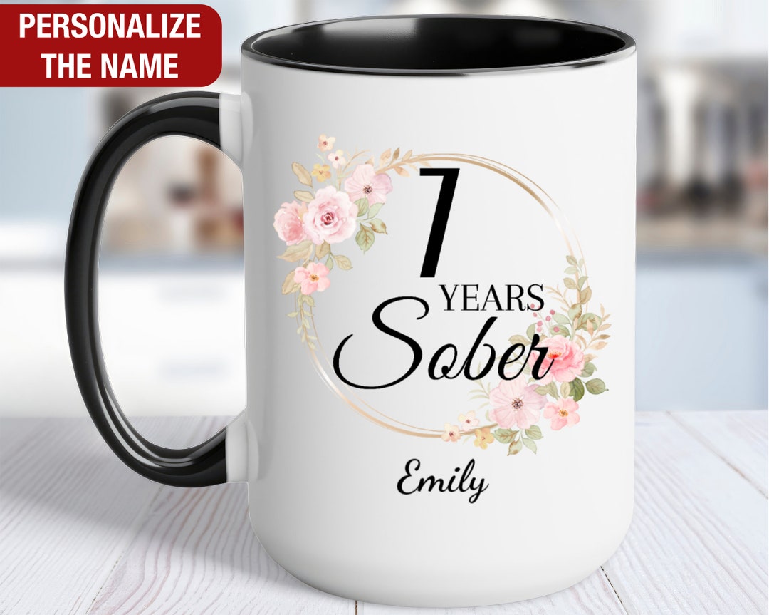 7 Years Sober Personalized Gift for Her, 7 Years Sobriety Anniversary ...