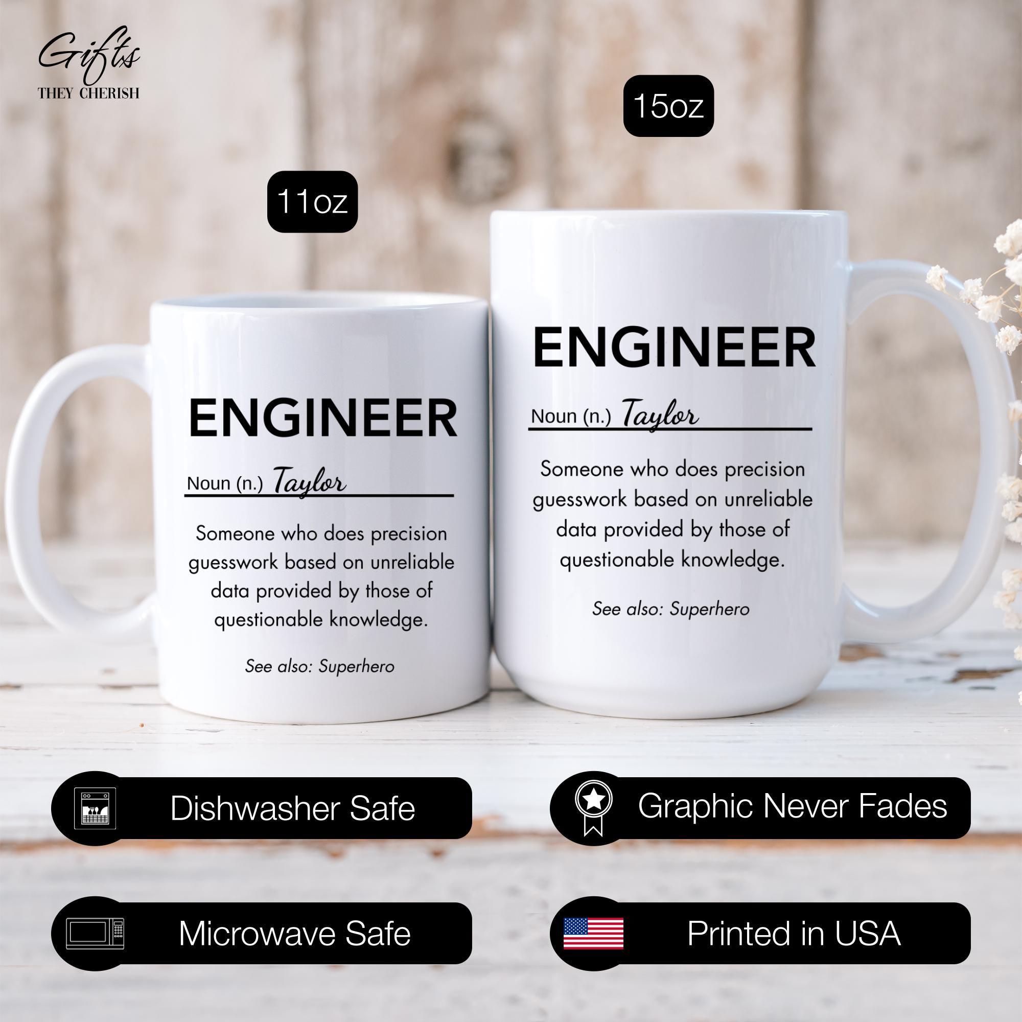 Engineer Mug, Personalized Engineer Definition Gift - Etsy
