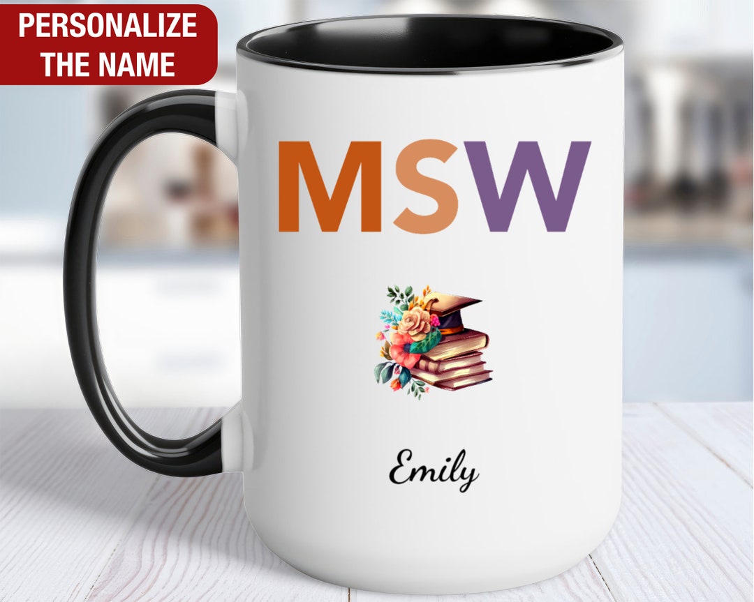 Personalized MSW Graduation Gift, MSW Gift for Her, Master of Social ...