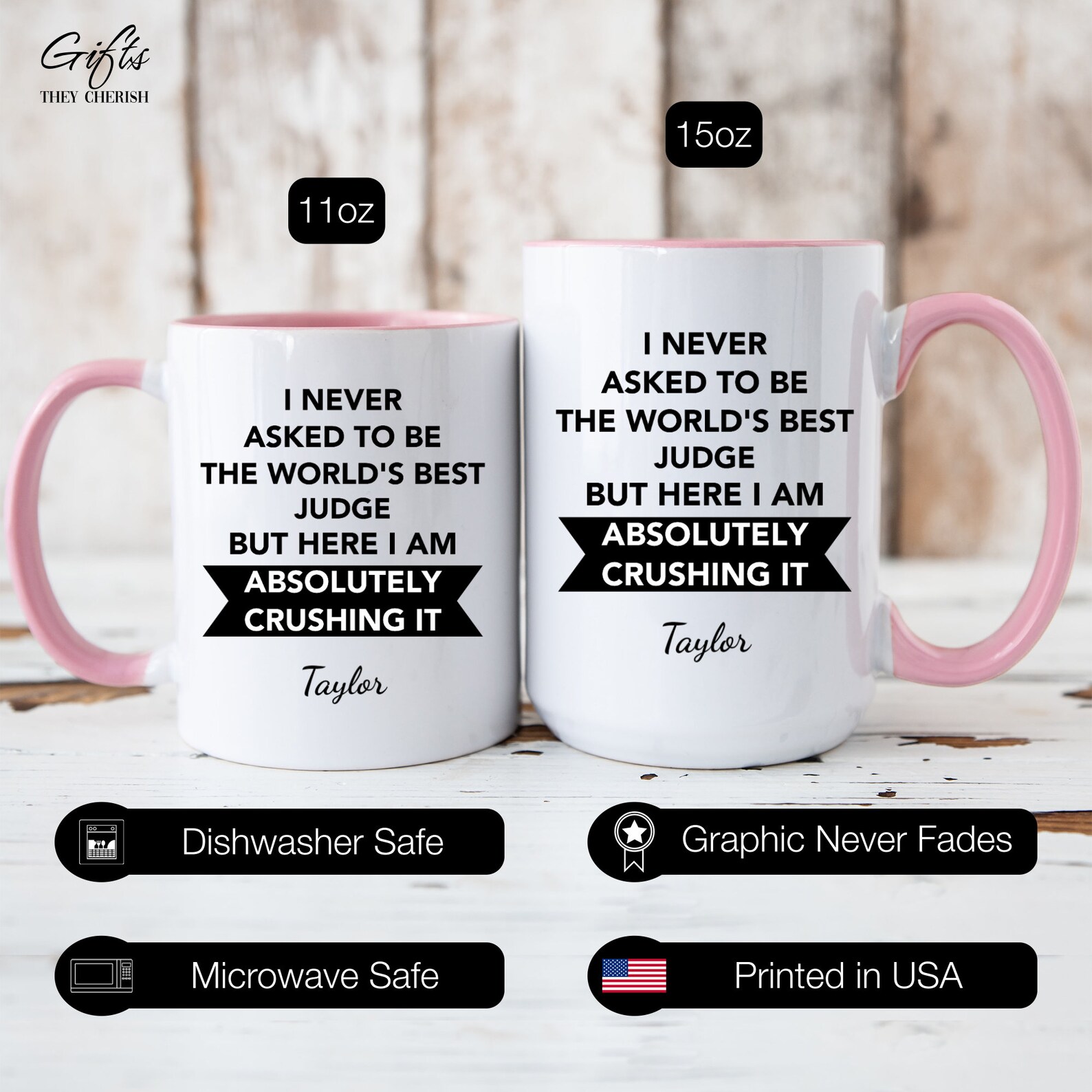 Judge Personalized Mug, World's Best Judge Mug, Funny Judge Coffee Cup ...