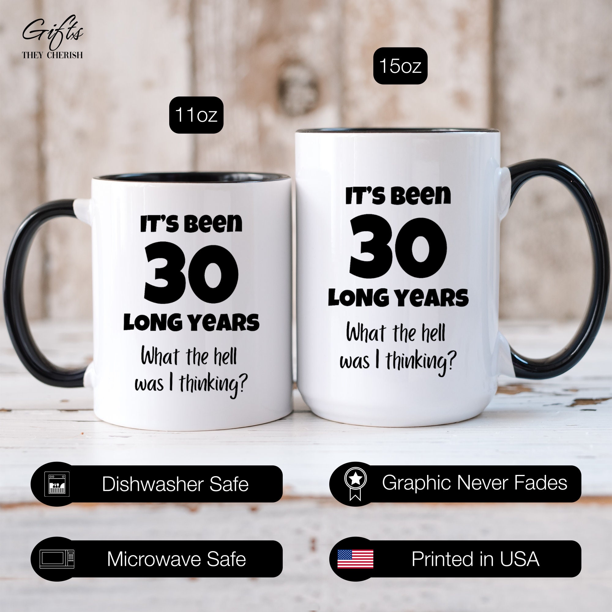 30 Year Work Anniversary Funny Gift, 30 Long Years What Was I Thinking ...