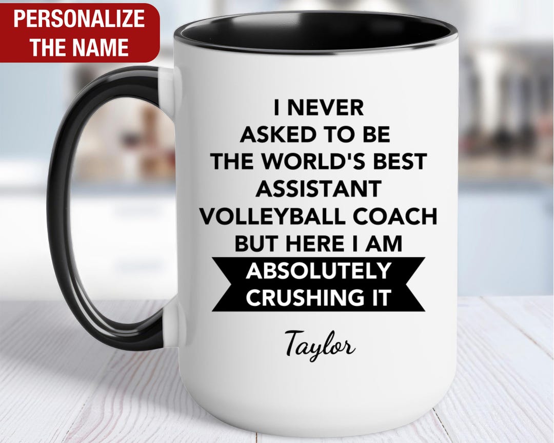 Assistant Volleyball Coach Personalized Gift, World's Best Assistant ...