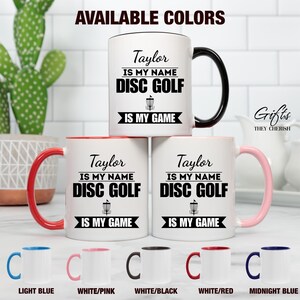 Disc Golf is My Game Personalized Mug, Custom Disc Golf Mug, Disc Golf ...