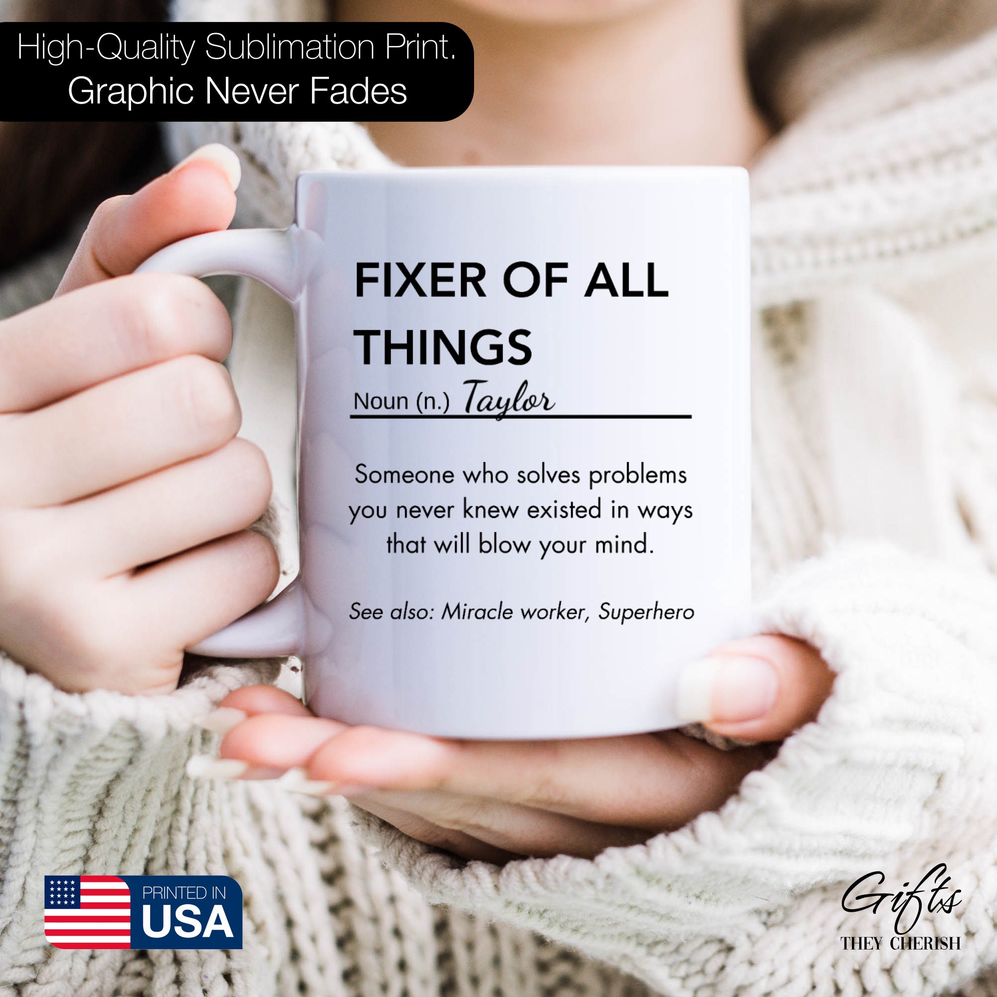 Personalized Fixer of All Things Mug, Fixer of All Things Coffee Cup ...