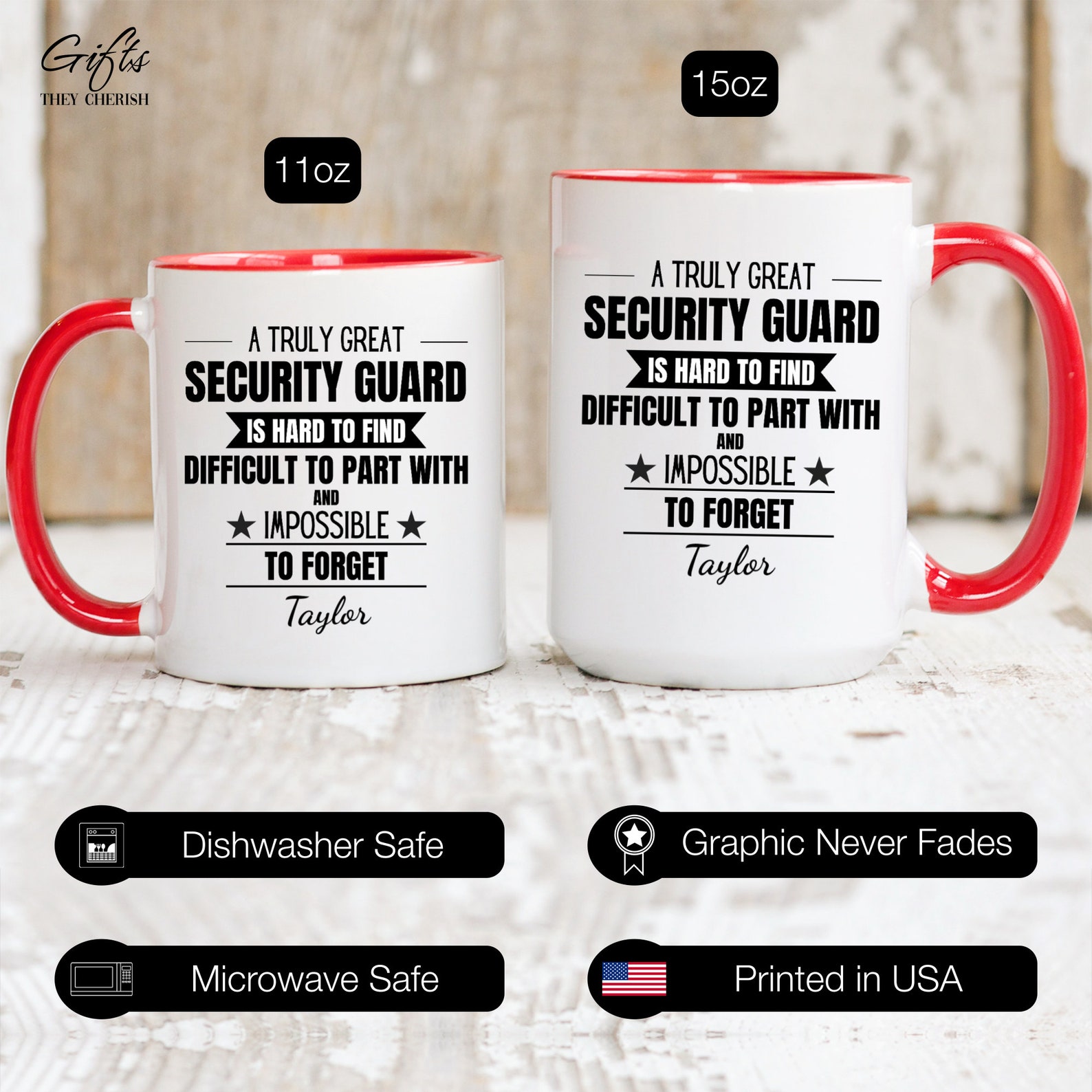 Security Guard Personalized Gift, Security Guard Thank You Mug ...