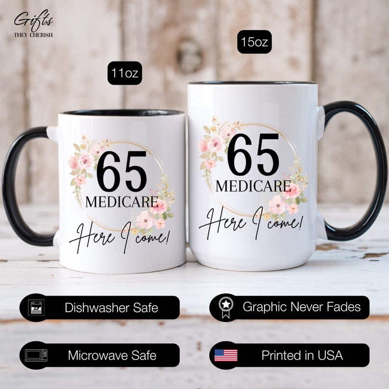 65th Birthday Gift for Her Funny, 65 Medicare Here I Come, Sister 65th ...
