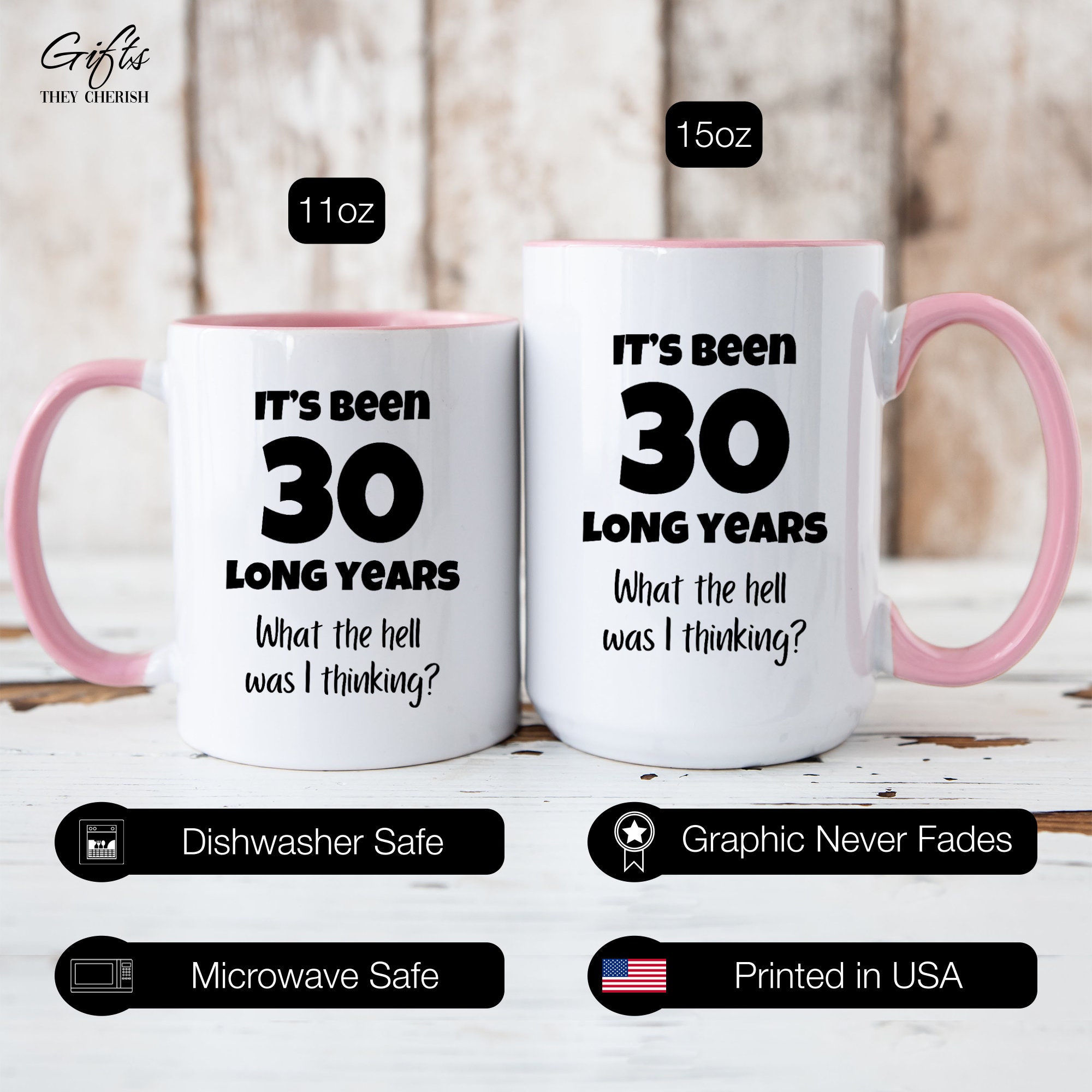 30 Year Work Anniversary Funny Gift, 30 Long Years What Was I Thinking ...