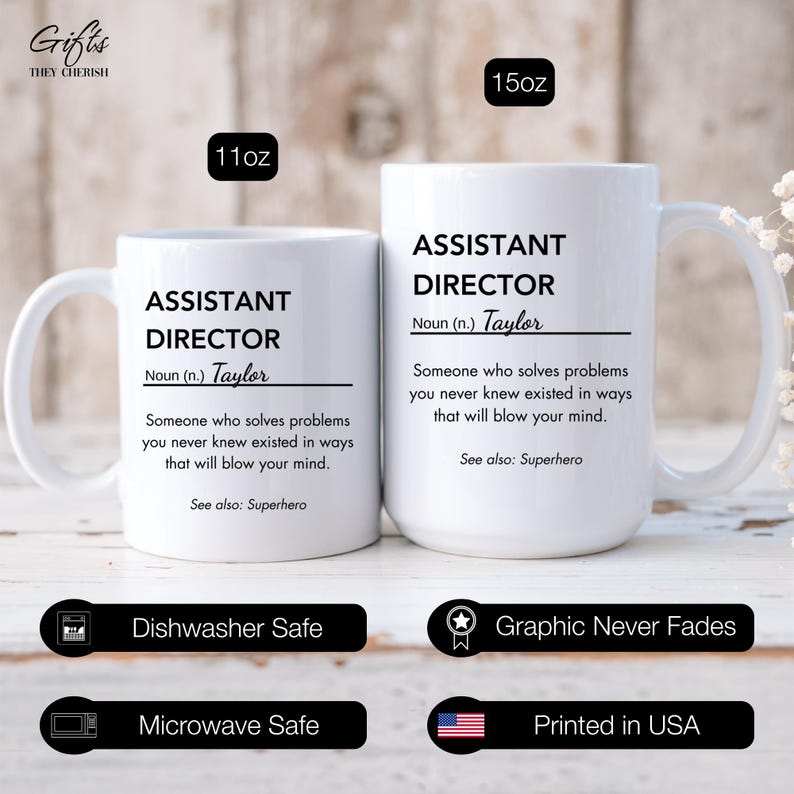 Assistant Director Personalized Gift, Assistant Director Definition Mug ...