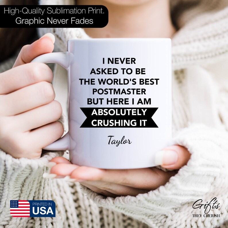 Postmaster Personalized Gift, World's Best Postmaster Mug, Postmaster ...