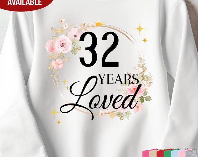 32nd Birthday Shirt, in My 32 Era Sweatshirt, 32 Birthday T-shirt, 32nd ...