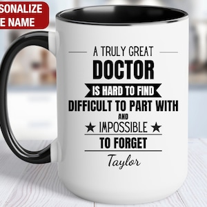 Doctor Gift Personalized Mug, Doctor Thank You, Doctor Retirement ...