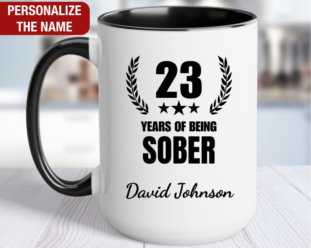 23 Years Sober Personalized Gift, 23 Years Sobriety Anniversary Gift ...