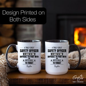 Safety Officer Personalized Gift, Safety Officer Thank You Mug, Safety ...