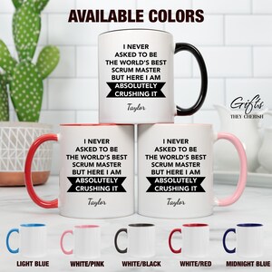 Scrum Master Personalized Mug, World's Best Scrum Master Mug, Funny ...