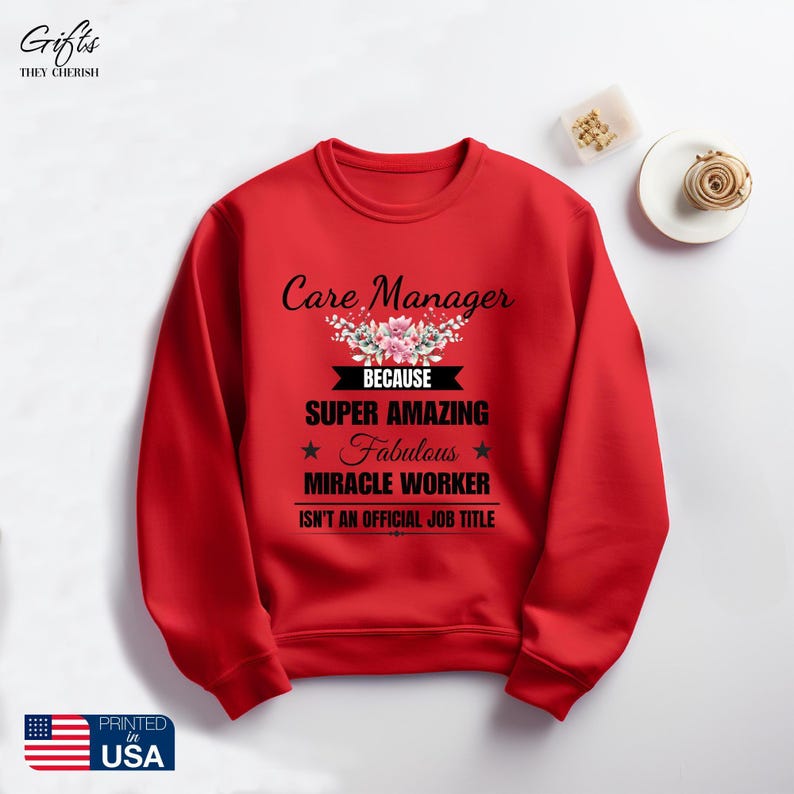 Care Manager Sweatshirt for Her, Care Manager Gift for Women, Care ...