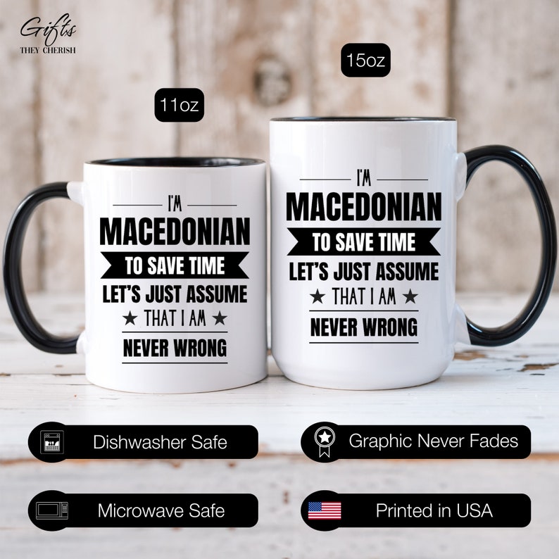 Macedonian Funny Mug, I'm Macedonian, Funny Macedonian Coffee Mug ...