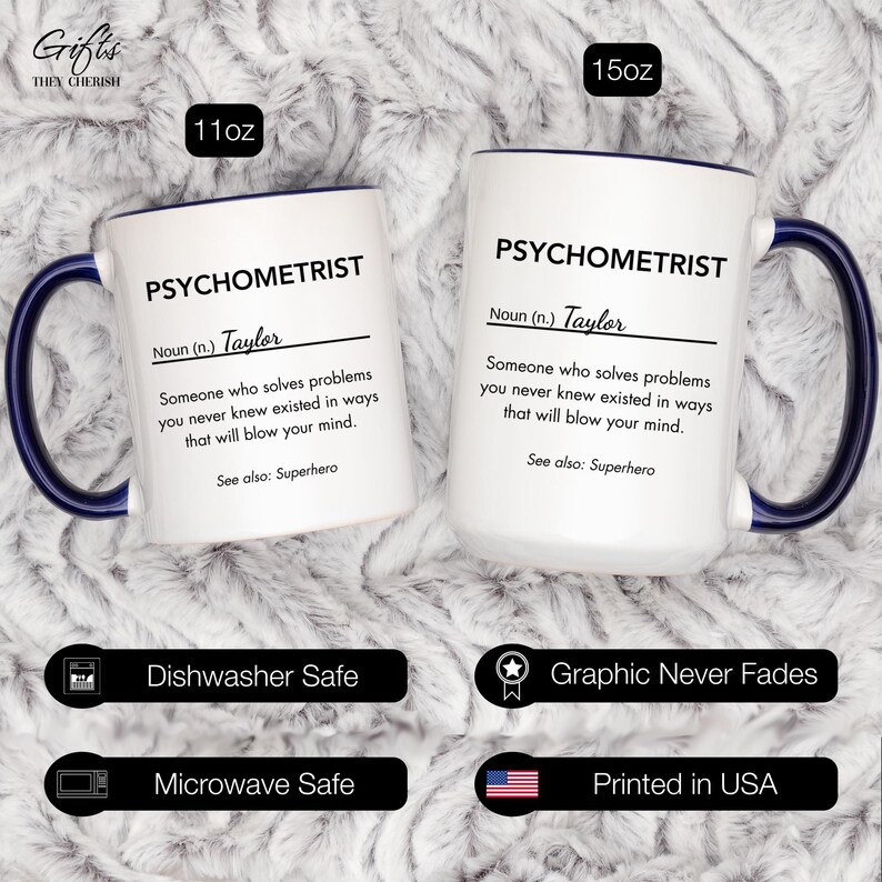 Psychometrist Personalized Gift, Psychometrist Definition Mug ...