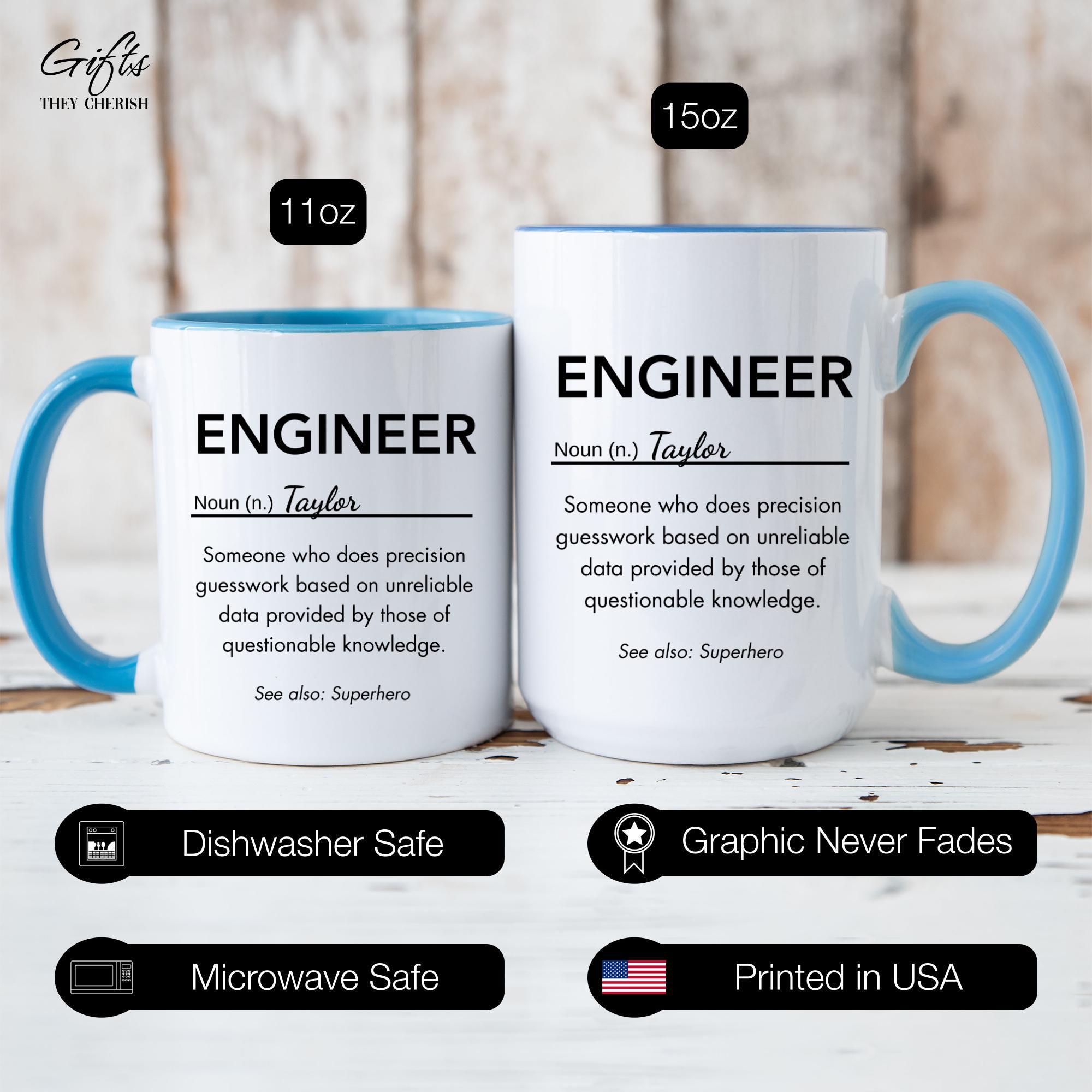 Engineer Mug, Personalized Engineer Definition Gift - Etsy
