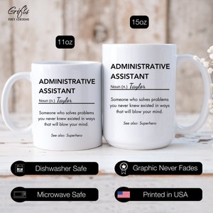 Administrative Assistant Definition Mug Personalized, Administrative ...