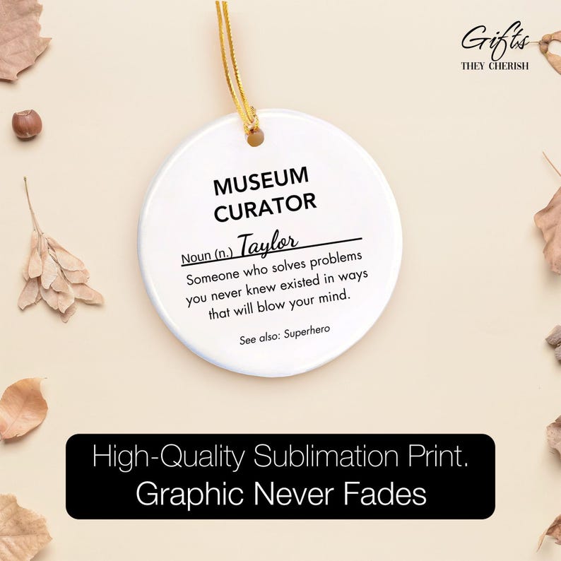 Personalized Museum Curator Ornament, Museum Curator Christmas Ornament ...