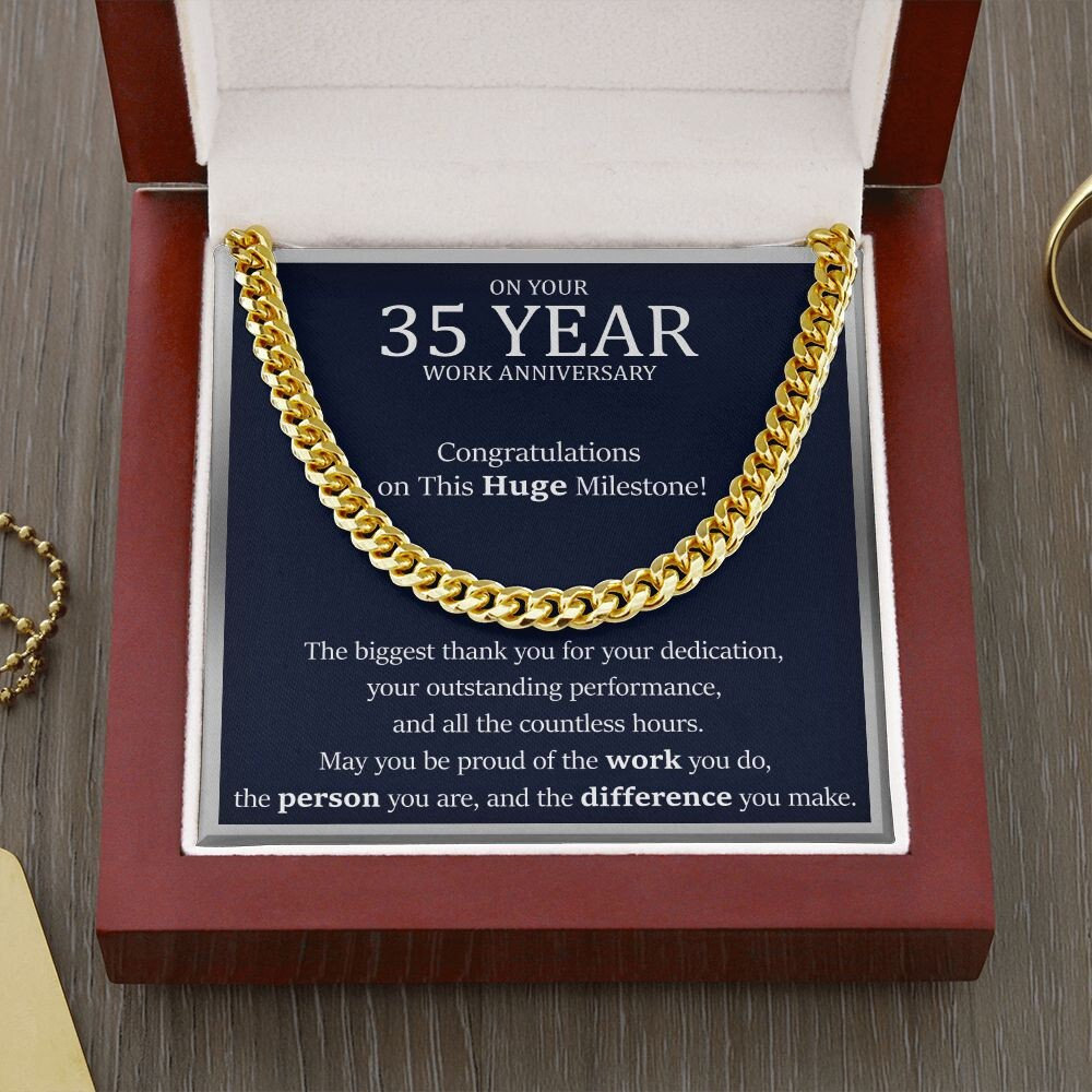 35 Year Work Anniversary Gift for Him 35 Years of Service - Etsy