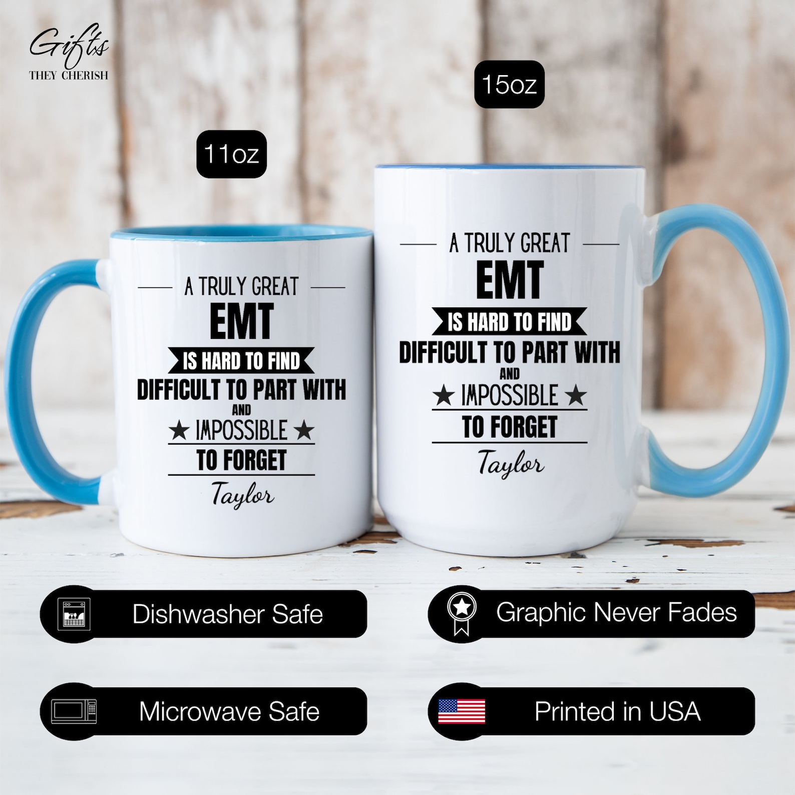 EMT Personalized Gift, EMT Thank You Mug, EMT Cup, Emergency Medical ...